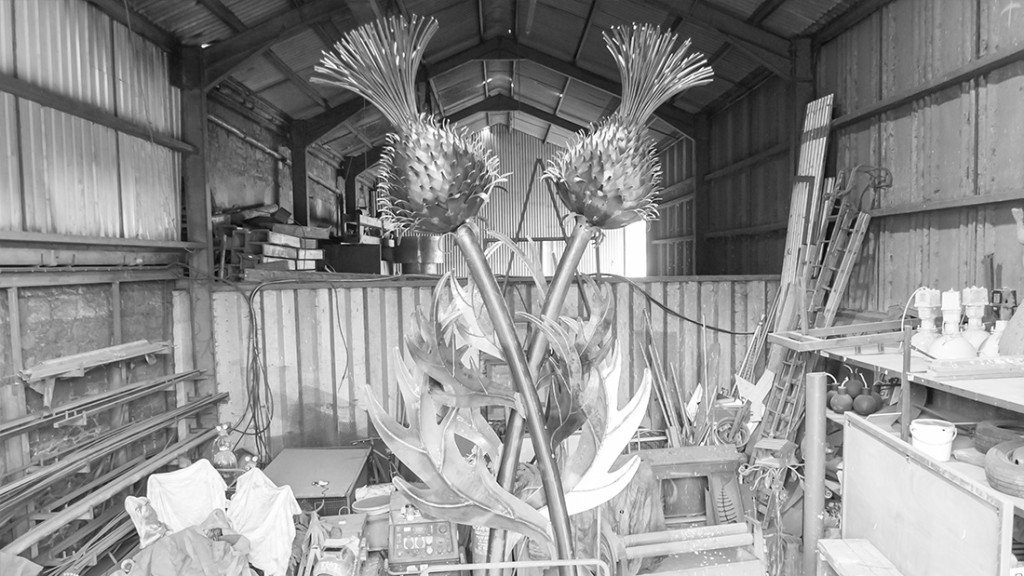 Edinburgh Airport Thistle | ArtFe - Metal Sculpture Art